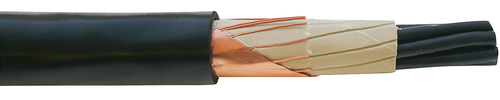 NYCY 5 x 2,5/2,5mm² RE Erdkabel, geschirmt - Minusines S.A.