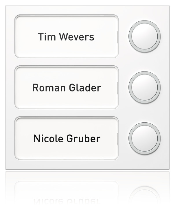 Ritto 1875370 Portier module à 3 touches blanc - MINUSINES S.A.