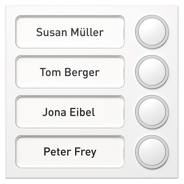 Ritto 1875470 Portier module à 4 touches blanc - MINUSINES S.A.